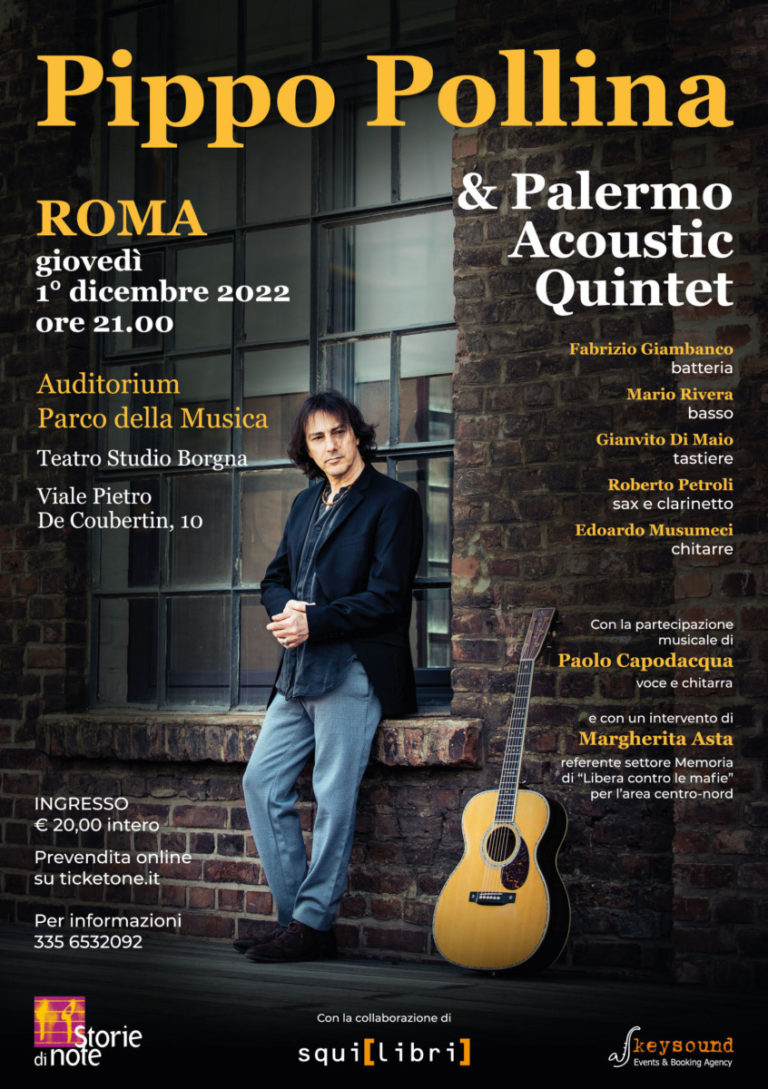 Pippo Pollina in Italia: “Canzoni Segrete Tour” e convegni sulla mafia ...